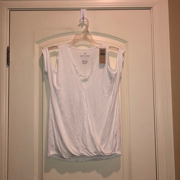 American Eagle Outfitters | Tops | New American Eagle Soft Sexy White Tee | Poshmark